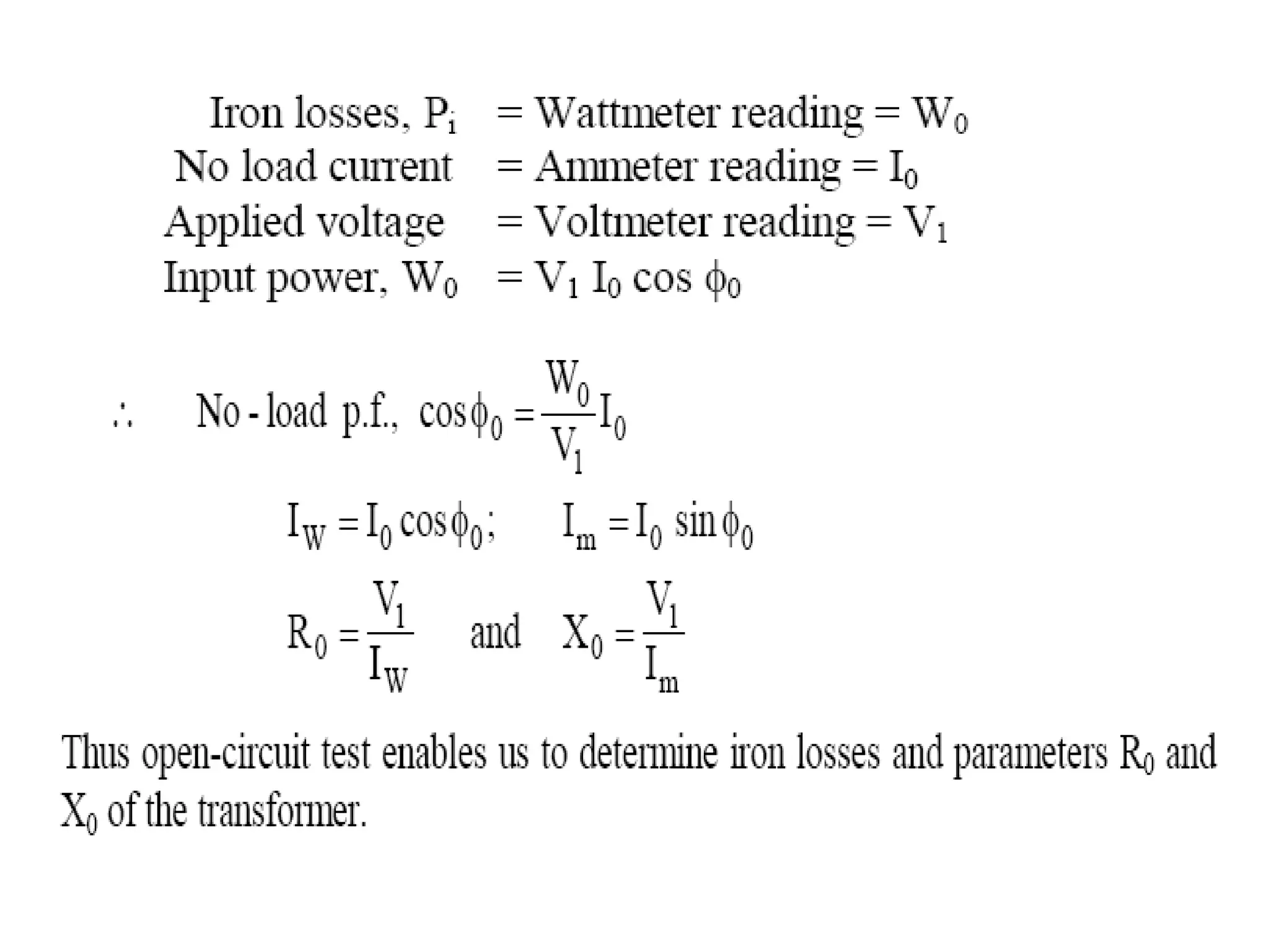32.open circuit and short circuit test .ppt