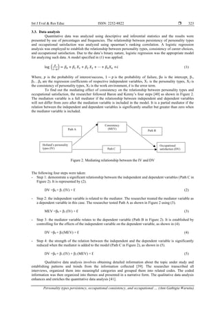 Personality types persistency, occupational consistency, and ...
