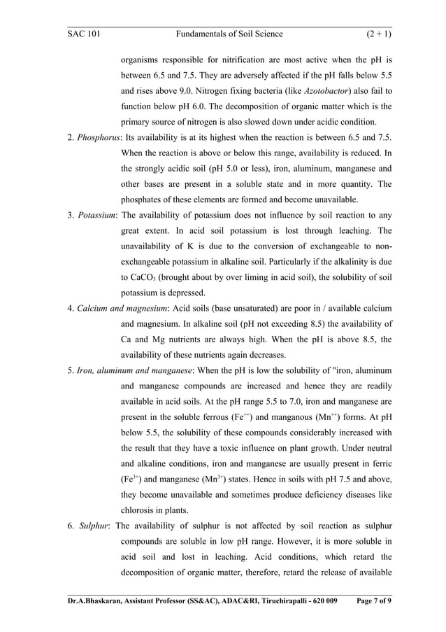 Soil pH - Factors affecting soil pH - Soil pH and nutrient availability ...