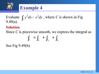 Line integrals and method of evaluation. | PPT