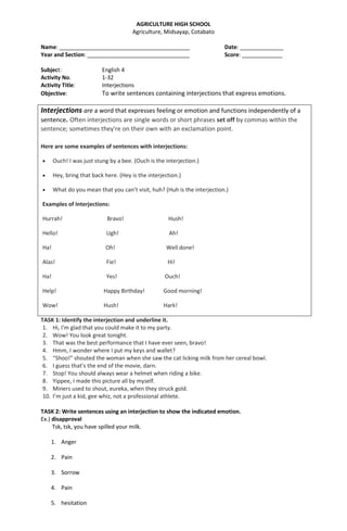 32 interjections | DOCX