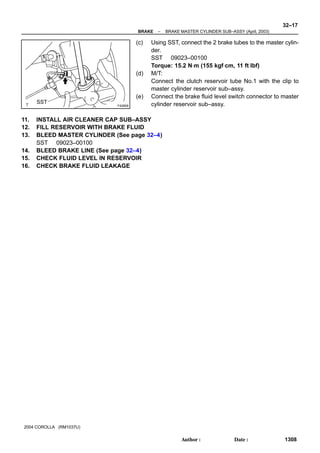 manual frenos corolla | PDF