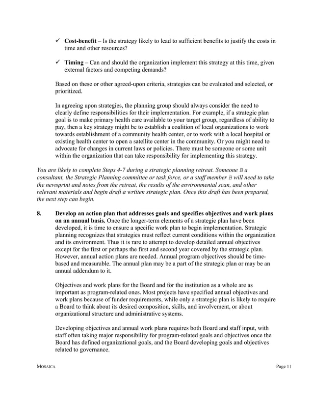 32. Strategic Planning A Ten Step Guide | PDF