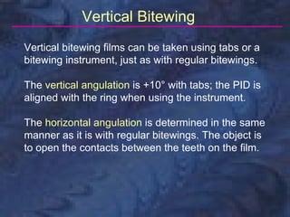 radiology-bitewing-technique | PDF | Dental Health | Diseases and ...