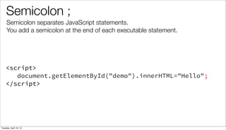 Introduction to JavaScript | PDF