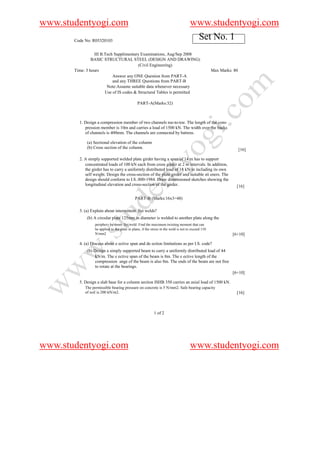 320103 Basic Structural Steel Design And Drawing | PDF
