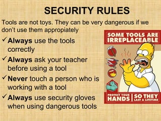 Working with Tools | PPT