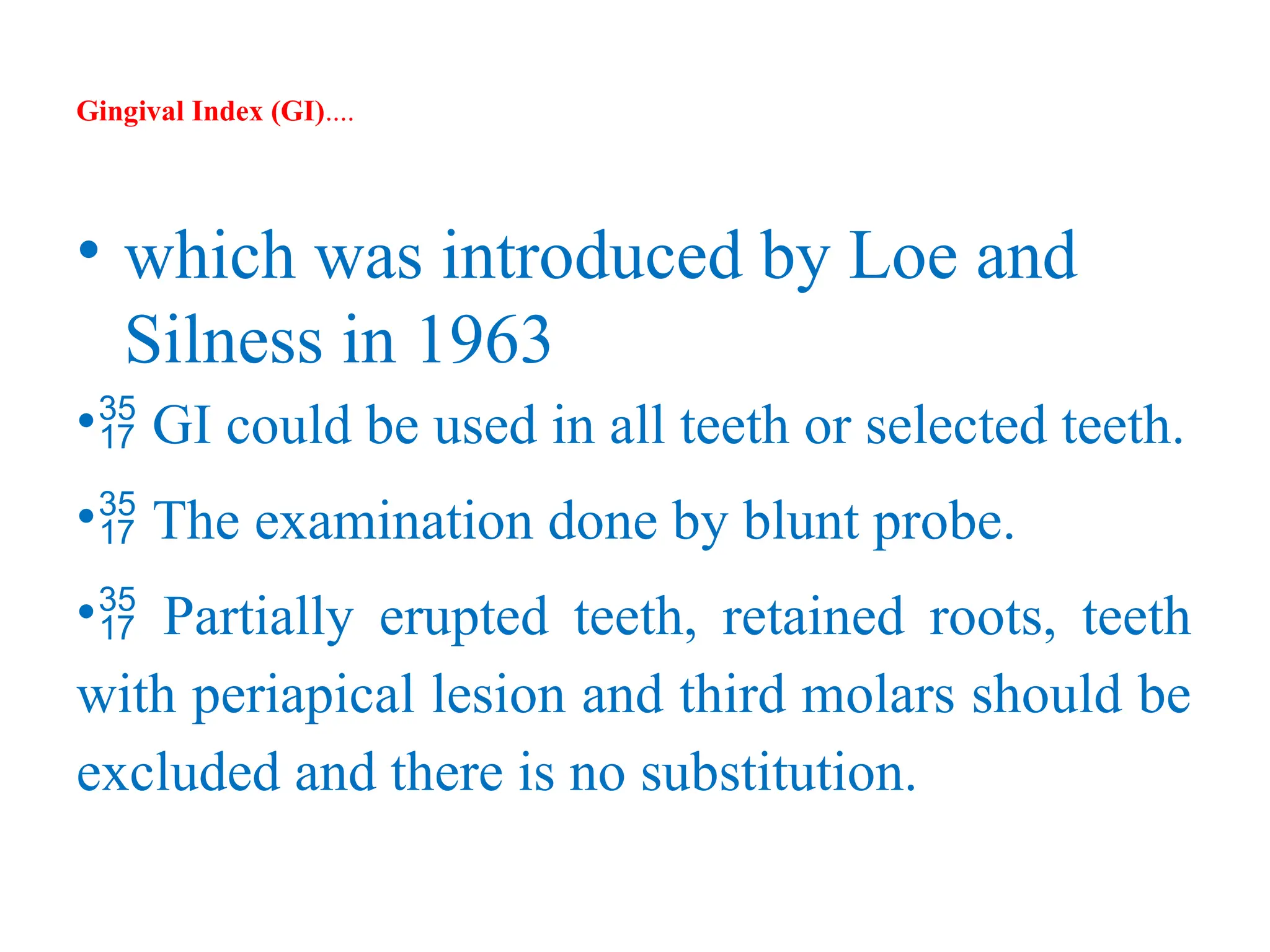 Indices for periodontal. Diseases in dentistry | PPTX