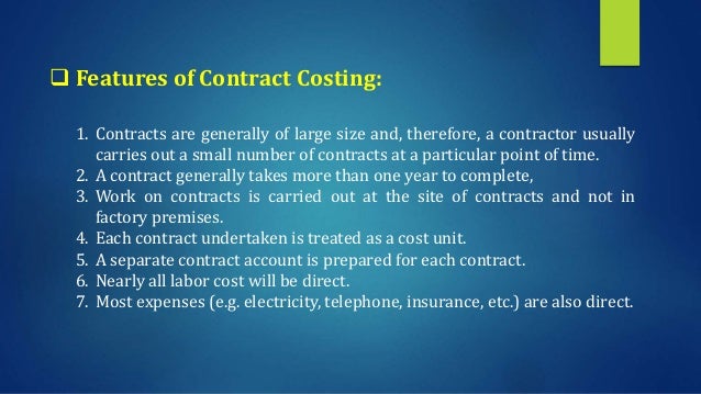 contract-costing