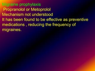 Beta blockers pharmacology || antihypertensives | PPT