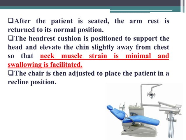 Dental chair position and Patient position.pptx