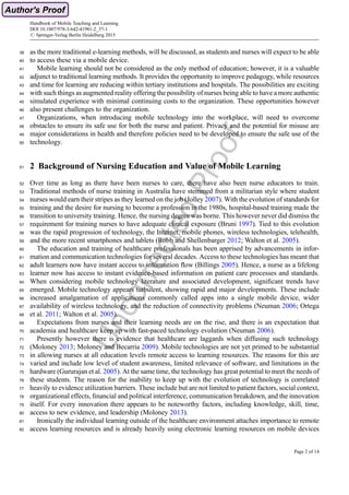 Mobile learning initiatives in nursing education | PDF