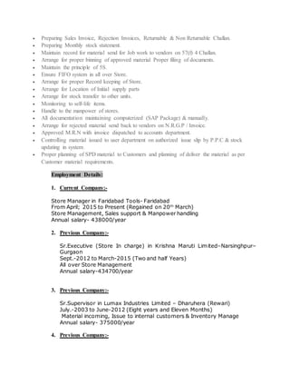 Resume | DOCX | Business | Business and Finance