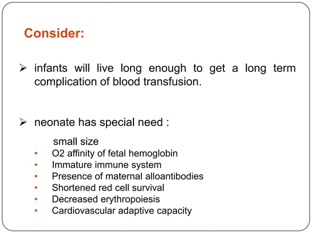 blood transfusion in neonates (British society of hematology) | PPTX ...