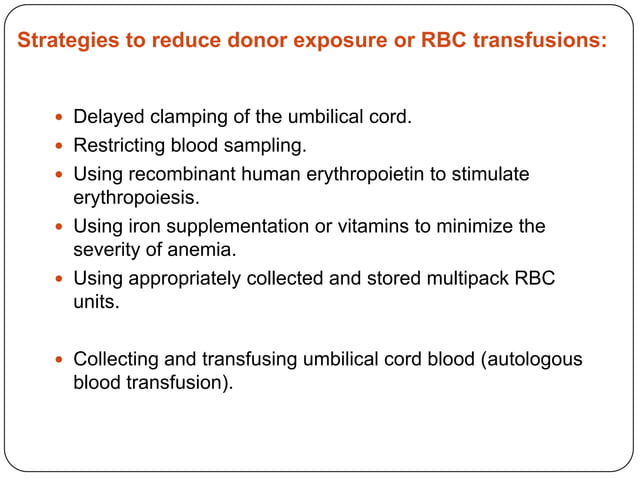 blood transfusion in neonates (British society of hematology) | PPTX ...
