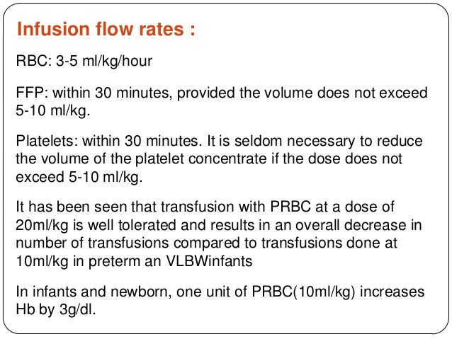 blood transfusion in neonates (British society of hematology)