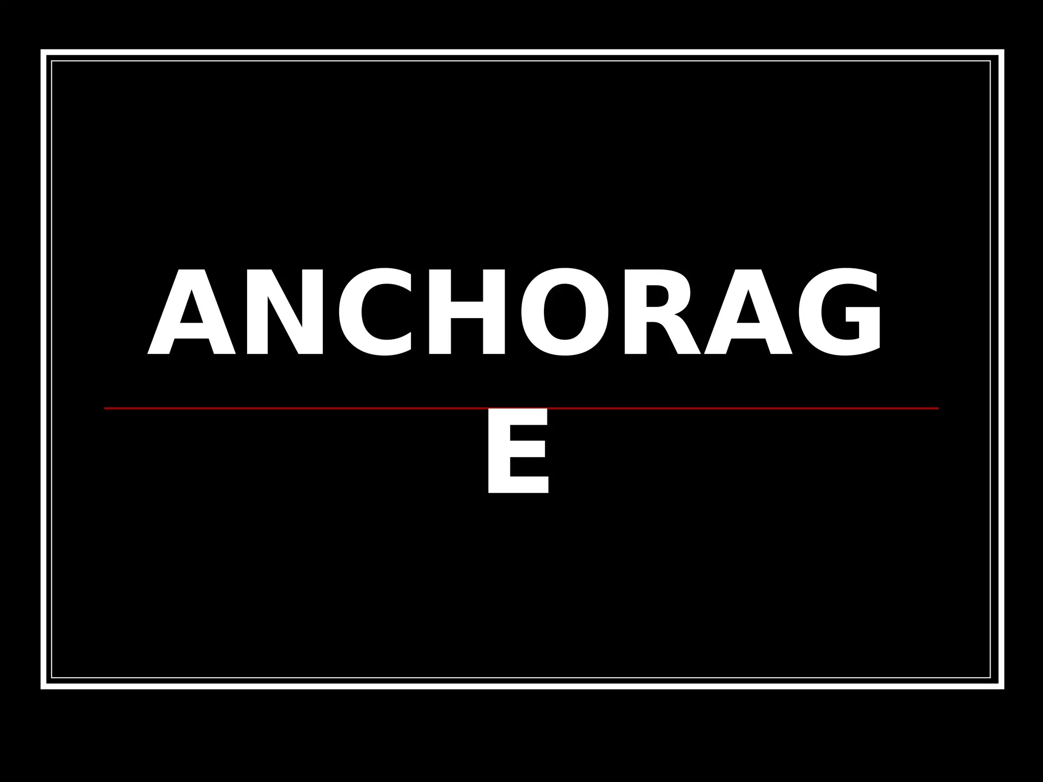 anchorage | PDF