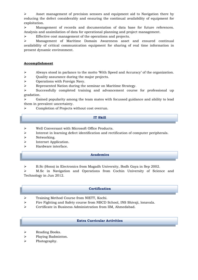 RESUME KUNDAN AFP1657 | PDF