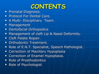 cleft management | PPT