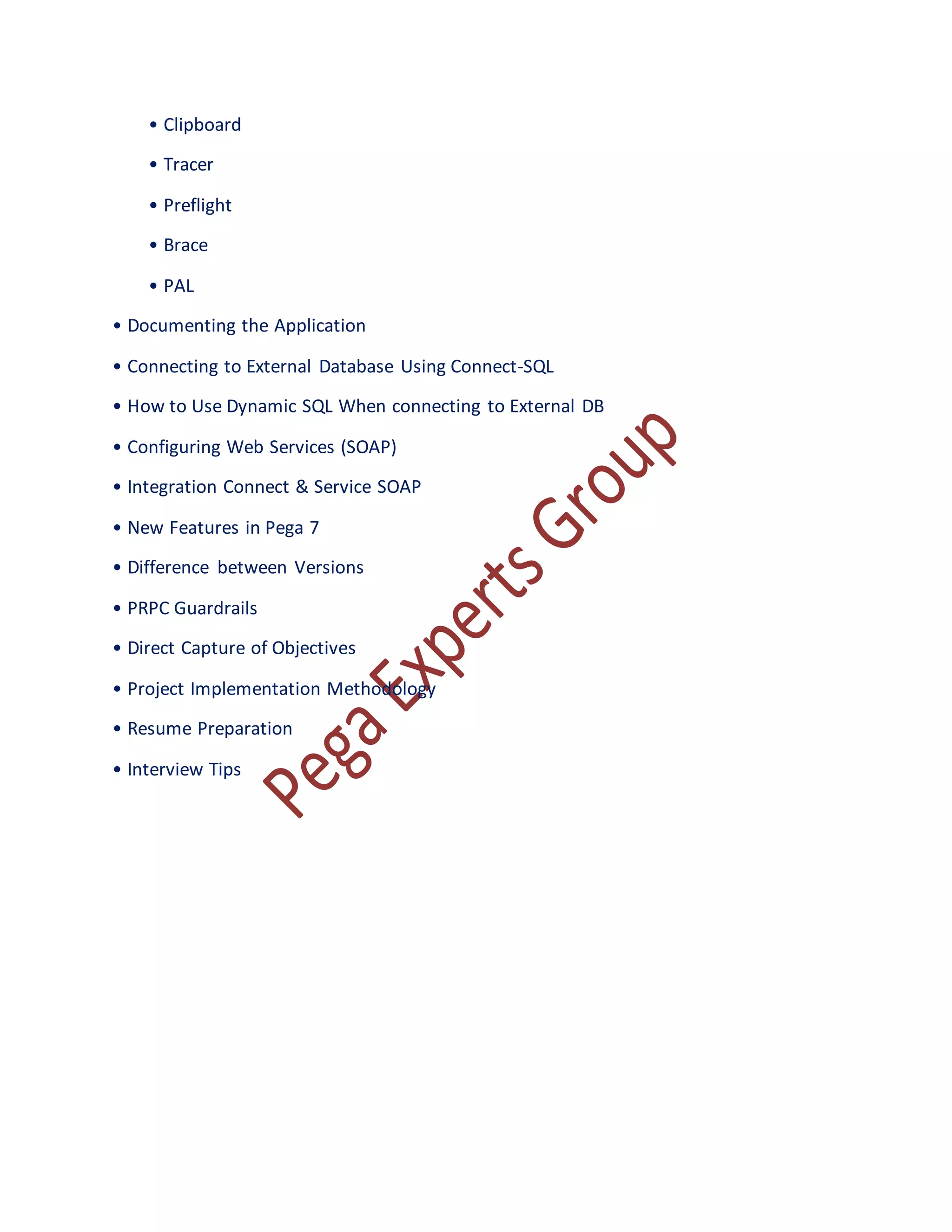 PEGA 7 Course Content | PDF