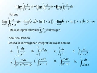 Comprehensive Guide to Improper Integrals and Their Convergence | PPT