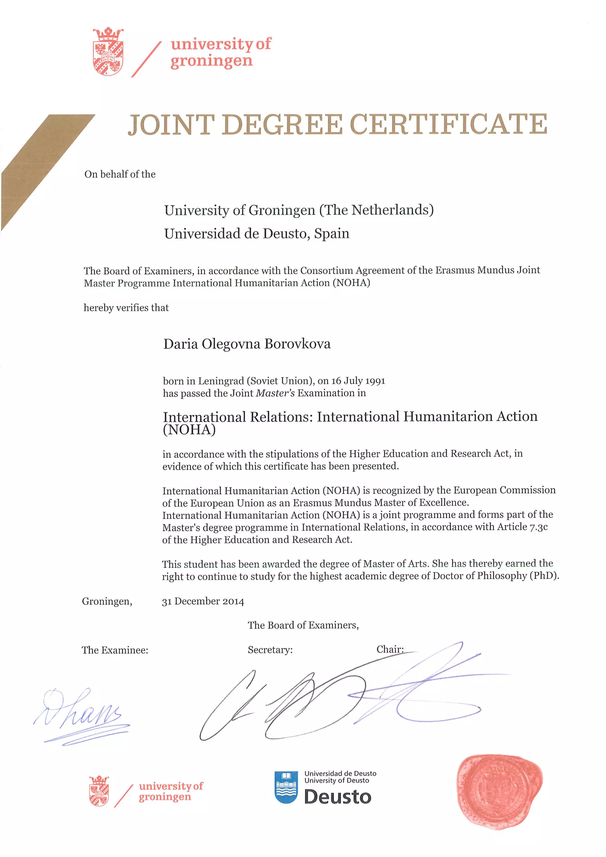 Borovkova, Daria Scan of MAster's degree | PDF | Free Download