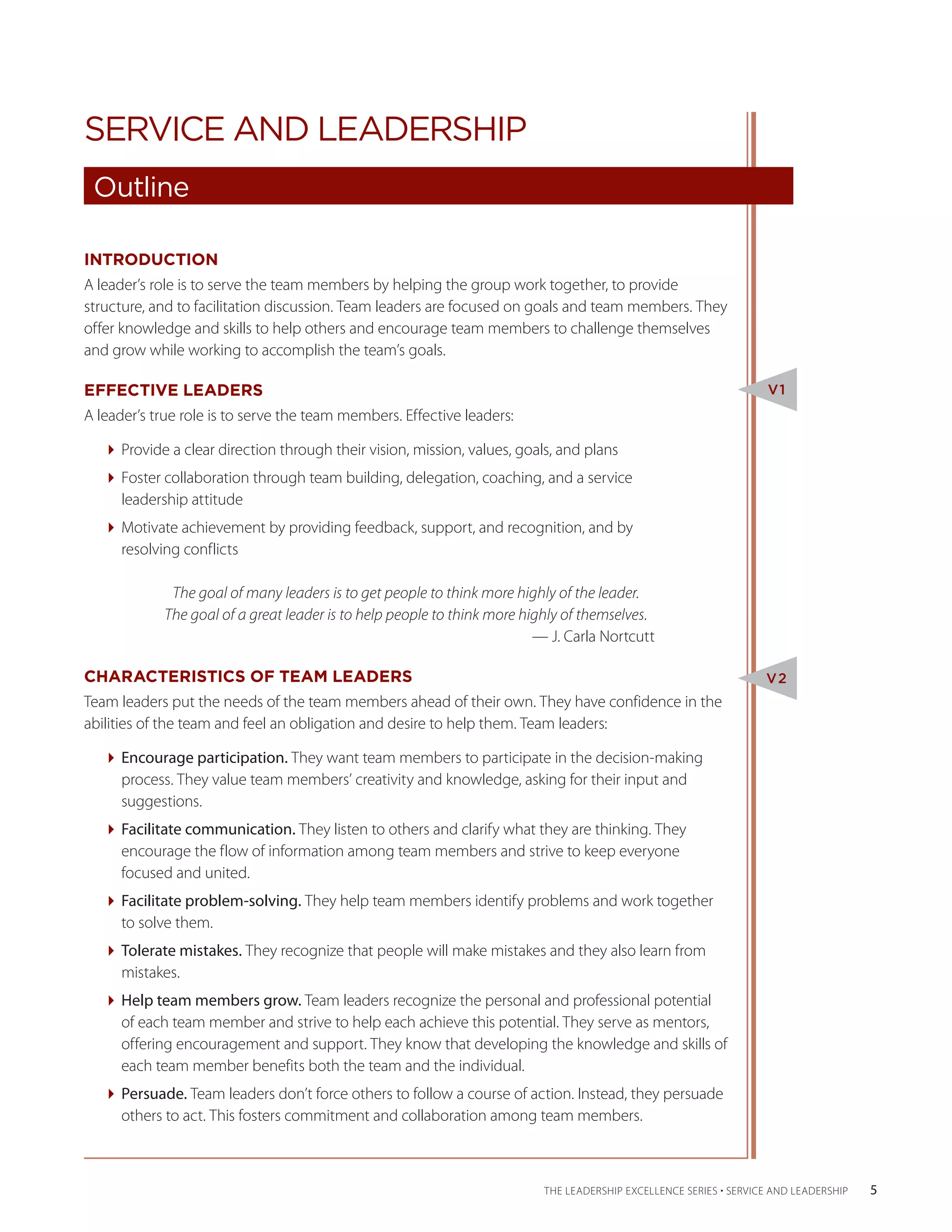 Service and Leadership (PDF) | PDF