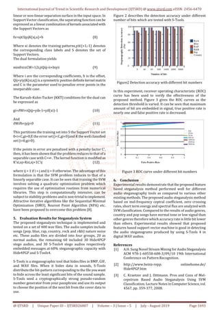 Audio Features Based Steganography Detection in WAV File | PDF