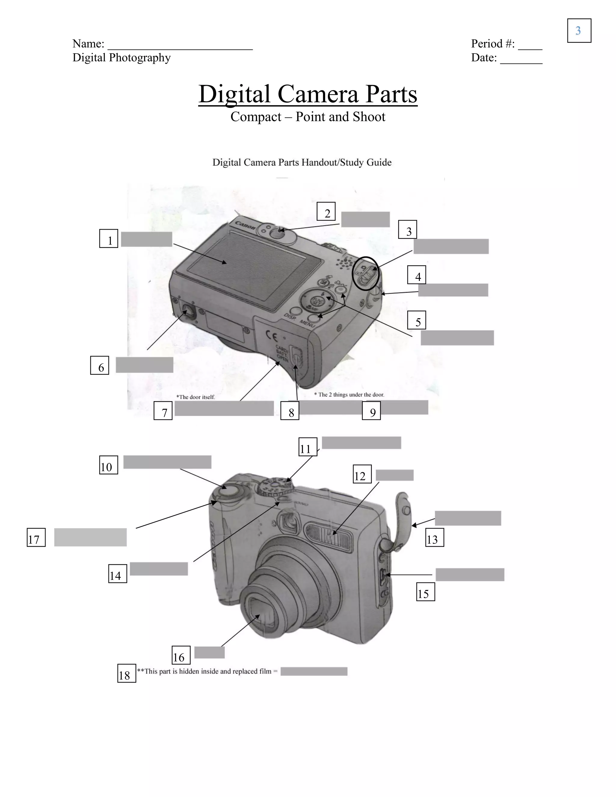 Camera Parts & Names | PDF