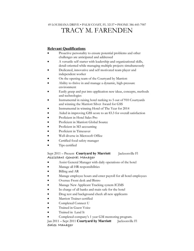 Tracy' resume | PDF