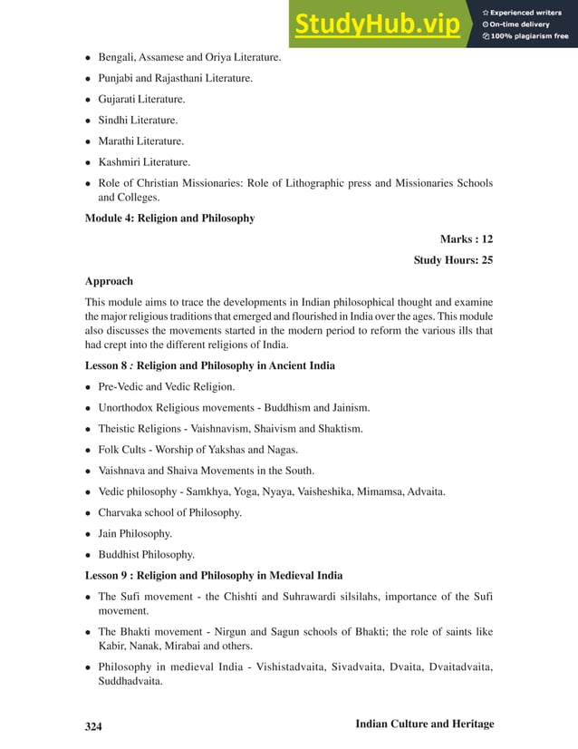 320 Indian Culture And Heritage | PDF | Hinduism | Religion & Spirituality