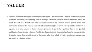 DIFFERENT APPROACHES TO BUSINESS VALUATION | PPTX