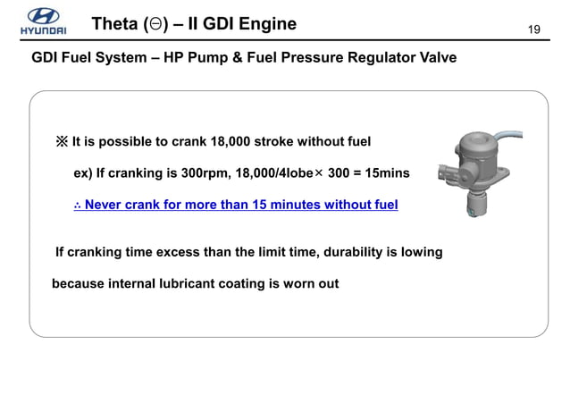 Hyundai Theta II GDI Engine .ppt | Auto Type | Automotive