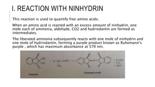 Physicochemical Properties of Amino Acids and Nutritional properties of ...