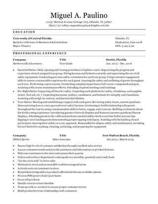 Miguel Paulino Resume | PDF