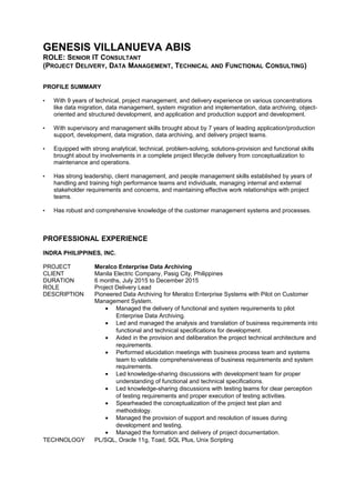 CV-Genesis Abis | DOC