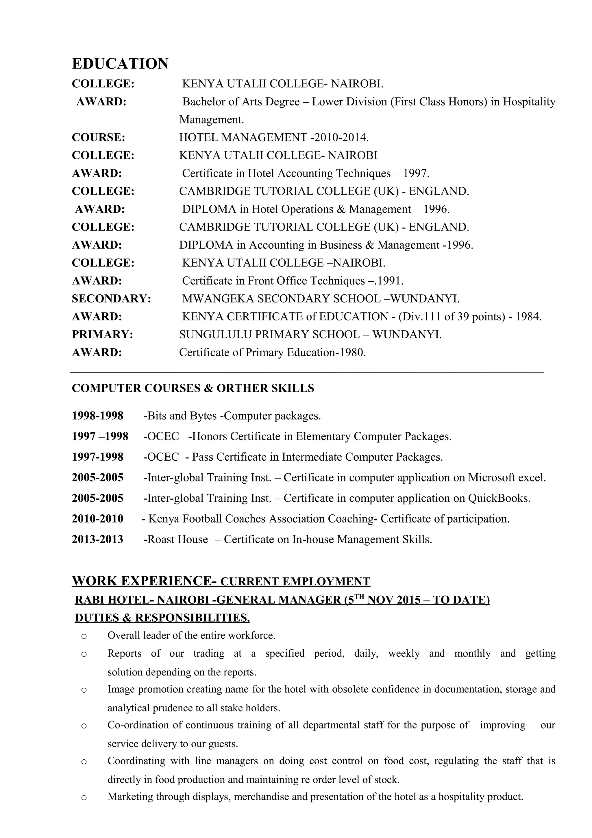 moses cv-2015 updated | PDF