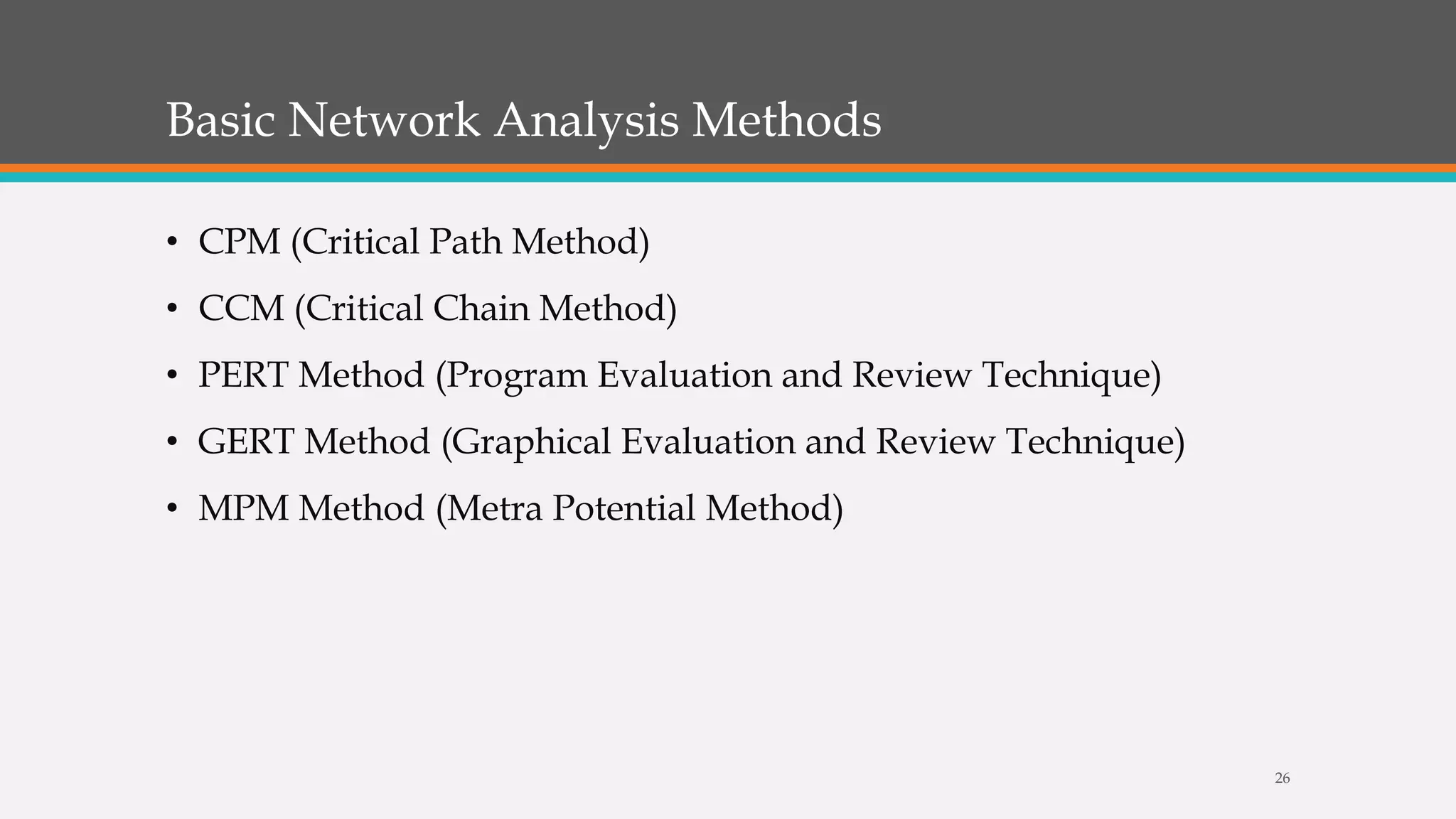 Critical Path Method (CPM) & Network Analysis | PPTX