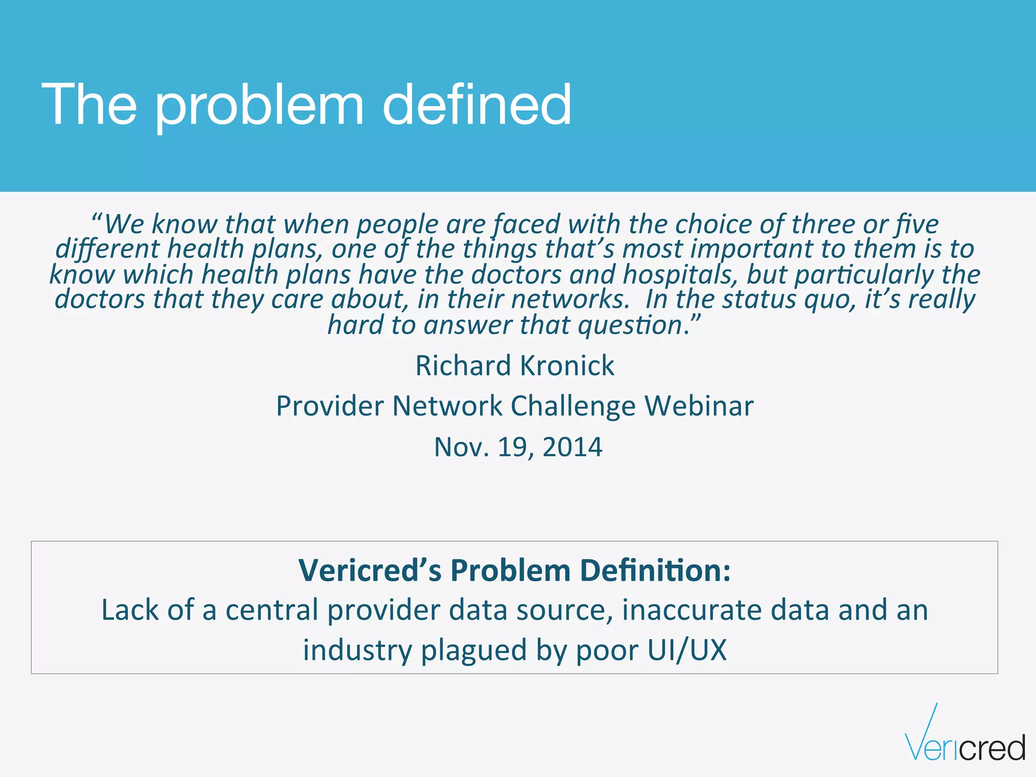 Vericred | PPT | Free Download