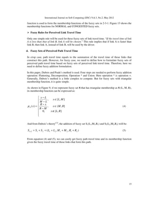 APPLICATION OF FUZZY LOGIC IN TRANSPORT PLANNING | PDF