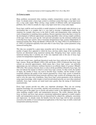 Application of Fuzzy Logic in Transport Planning | PDF