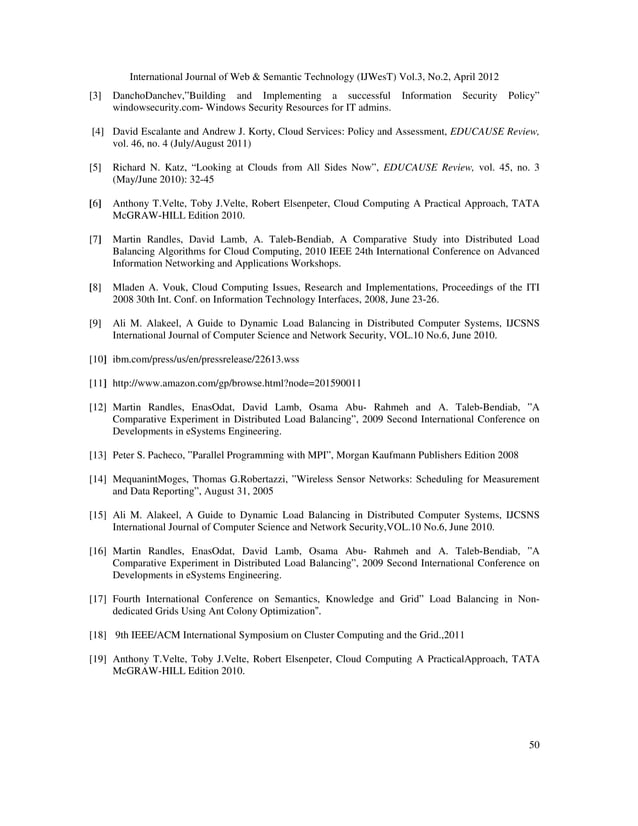 Ant Colony Optimization A Solution Of Load Balancing In Cloud Pdf
