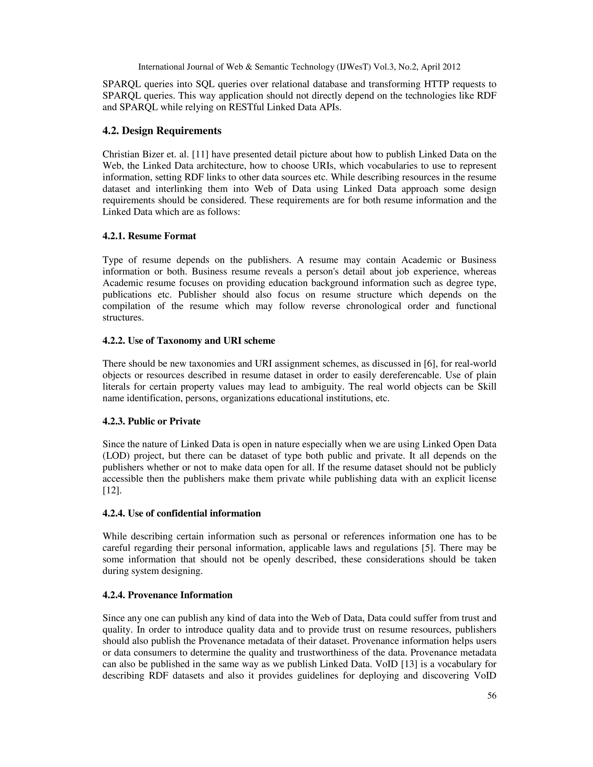 Discovering Resume Information using linked data | PDF | Databases | Computer Software and ...