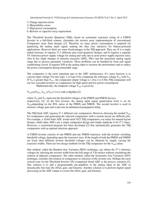 An approach to design Flash Analog to Digital Converter for High Speed ...
