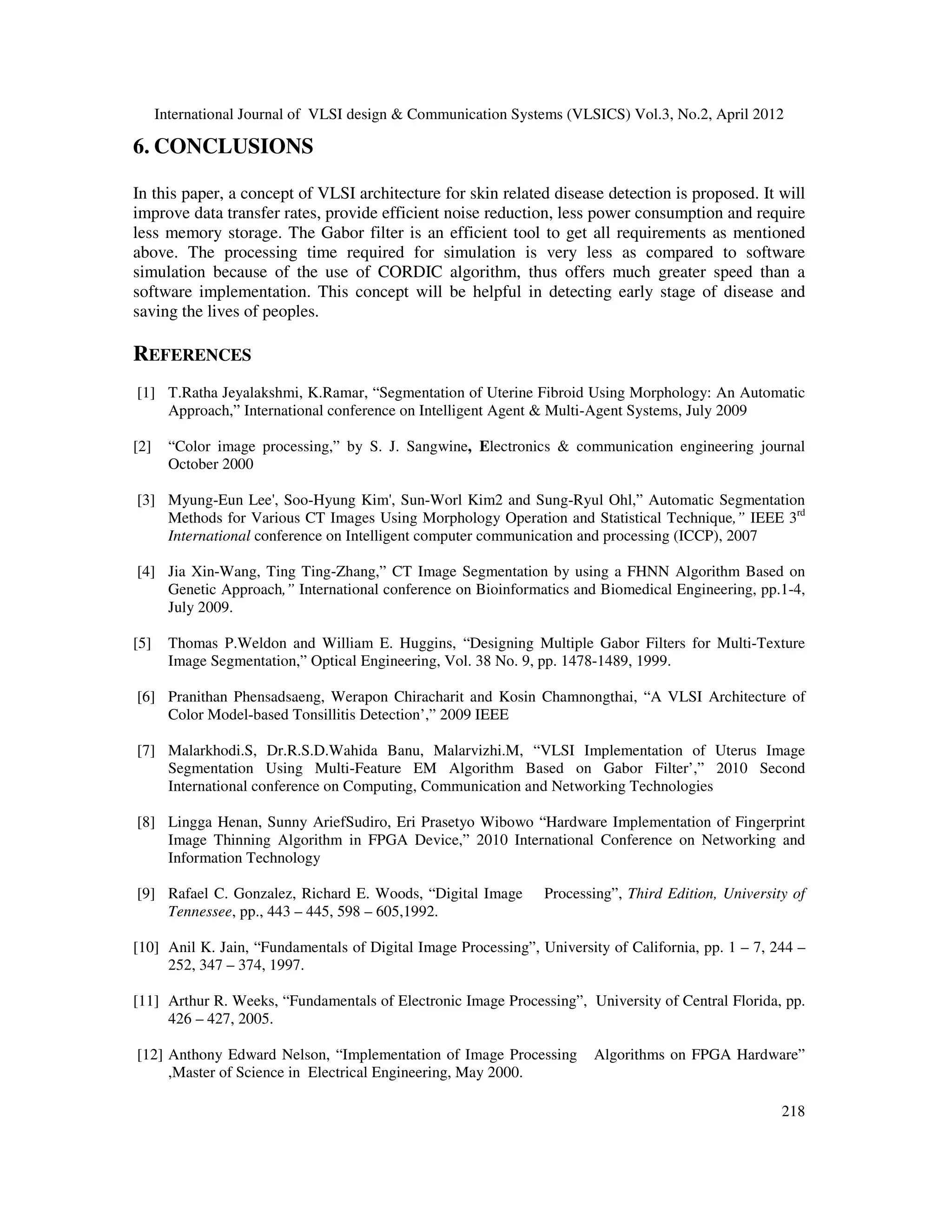 Vhdl Design For Image Segmentation Using Gabor Filter For Disease Detection Pdf Computing