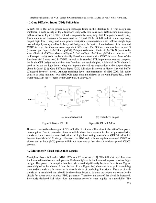 Comparative Performance Analysis Of Xorxnor Function Based High Speed Cmos Full Adder Circuits