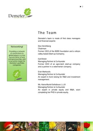 Demeter Brochure_Israeli Investors | PDF