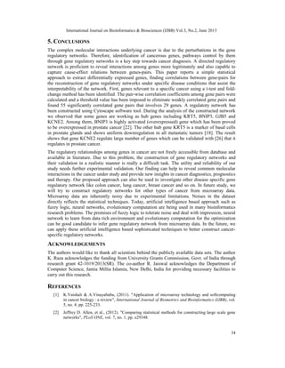 RECONSTRUCTION AND ANALYSIS OF CANCERSPECIFIC GENE REGULATORY NETWORKS FROM GENE EXPRESSION ...