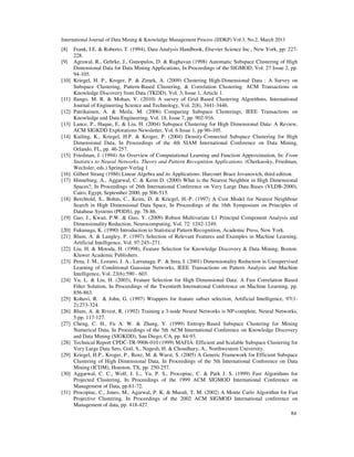 SCAF – AN EFFECTIVE APPROACH TO CLASSIFY SUBSPACE CLUSTERING ALGORITHMS | PDF