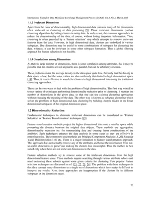 SCAF – AN EFFECTIVE APPROACH TO CLASSIFY SUBSPACE CLUSTERING ALGORITHMS | PDF